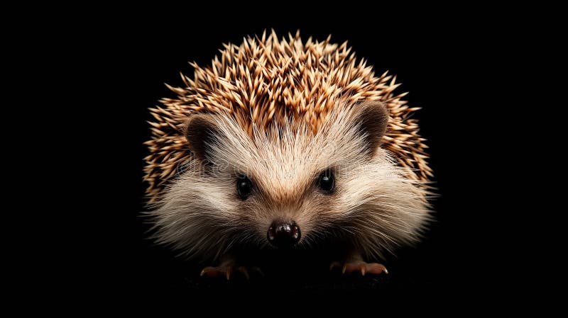 Close Up Photo of a Hedgehog Facing the Camera with Its Quills Visible ...