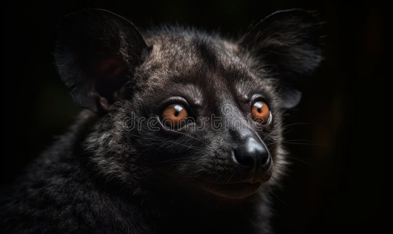 Photo of Indri Isolated on White Background. Generative AI Stock ...