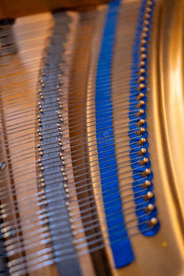 Close Up Photo of the Inside of a Piano Stock Photo - Image of ...