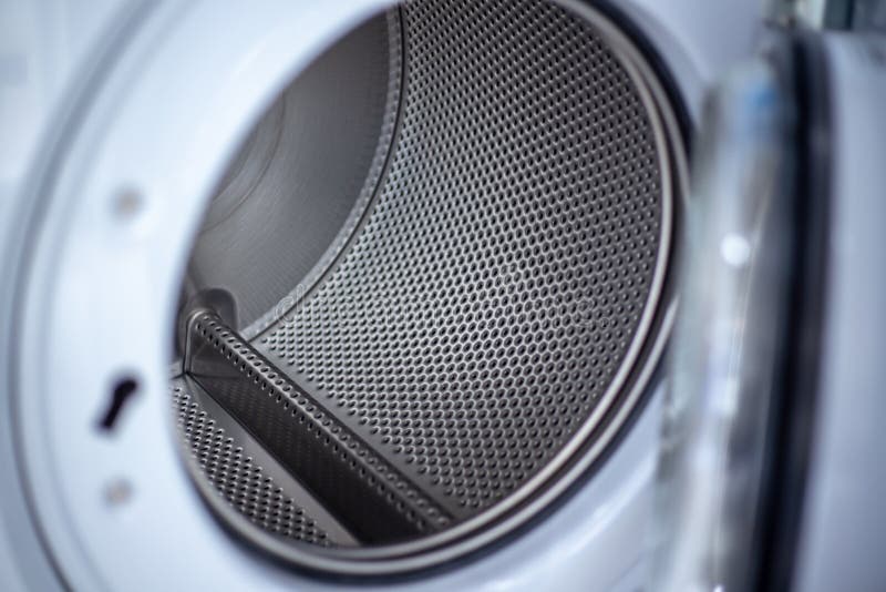 Close Up Photo of Inside Washing Machine Drum Stock Image - Image of ...