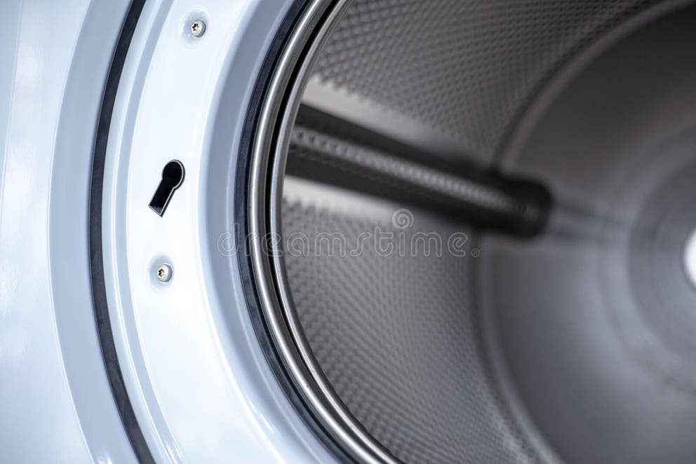 Close Up Photo of Inside Washing Machine Drum Stock Image - Image of ...