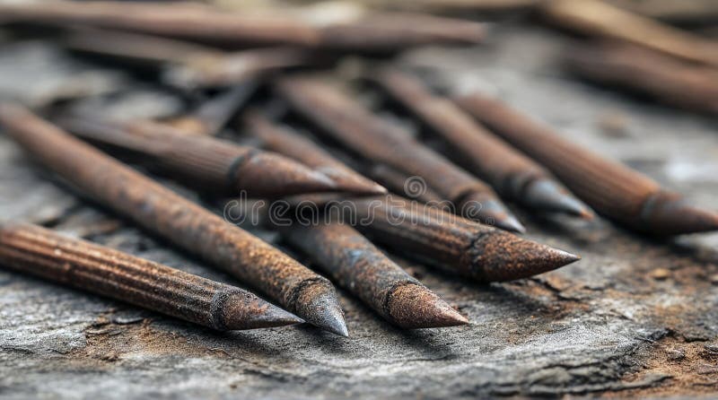Close-up Photo of Iron Rust on Nails, Iron Rust Surface. Stock ...