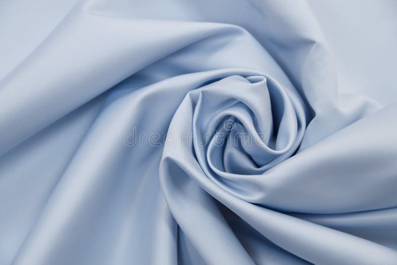 Close-up Photo of a Light Blue Dense Rolling Satin with a Slight Sheen ...