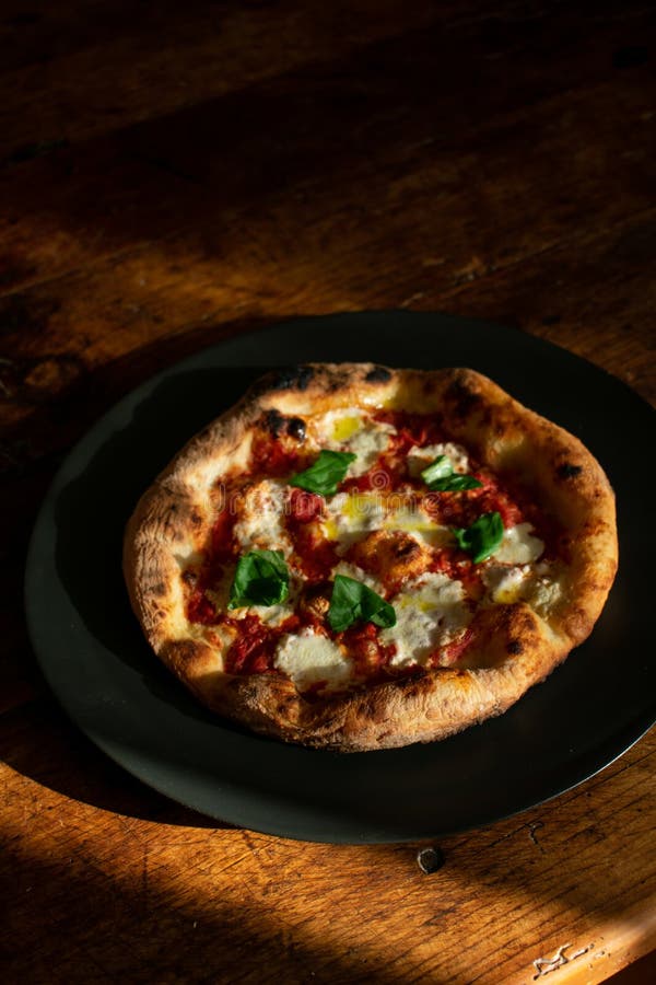 Close Up Photo of a Neapolitan Style Pizza Stock Photo - Image of ...