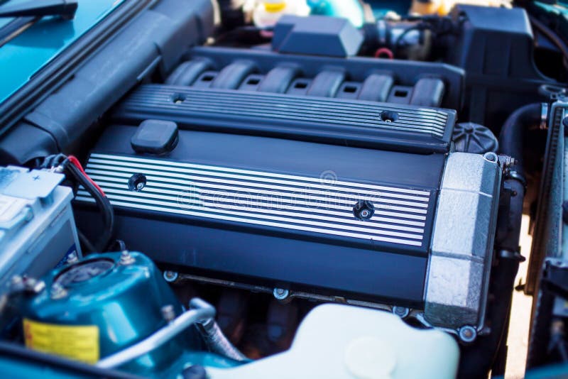 Close-up Photo of Old Motor with Intake Manifold Stock Image - Image of ...