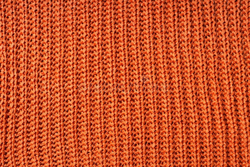 Close Up Photo of Orange Wool Cloth Texture Stock Image - Image of ...