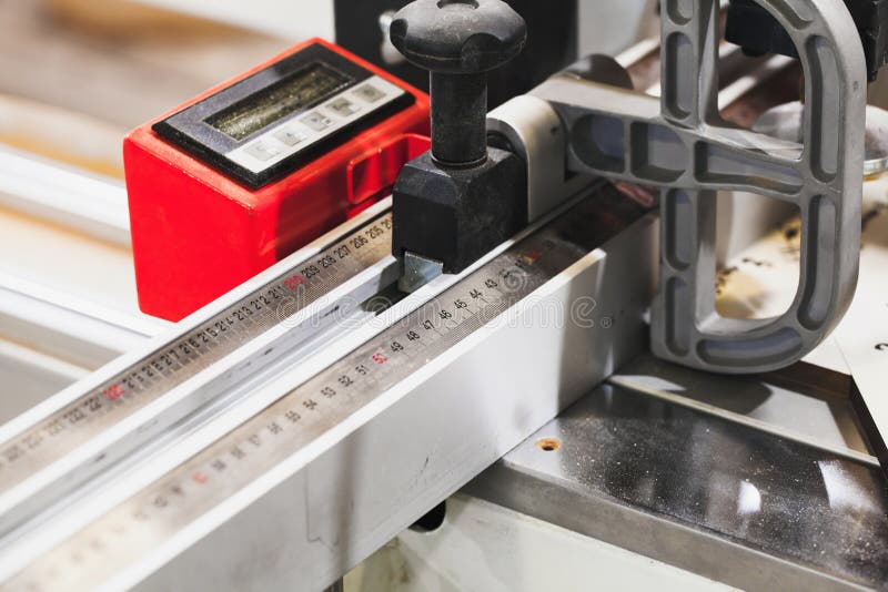 Close Up Photo of Panel Saw. a Type of Sawing Machine Stock Image ...
