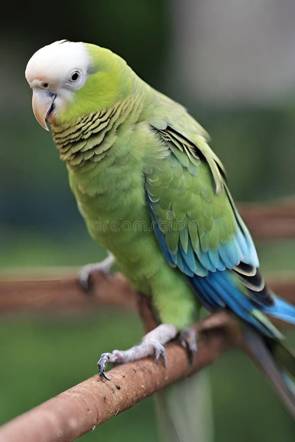 Close-up Portrait of a Parakeet Stock Illustration - Illustration of ...