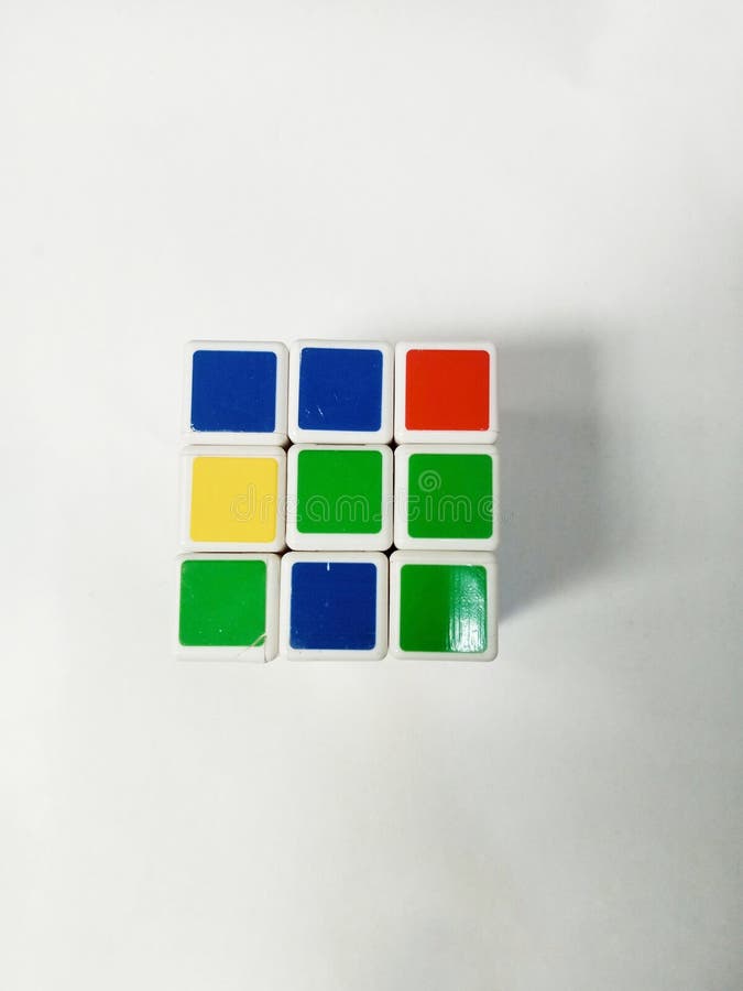 A Close-up Photo of a Partially Solved Rubik S Cube with Vibrant Blue ... A Close-up Photo of a Partially Solved Rubik S Cube with Vibrant Blue ...