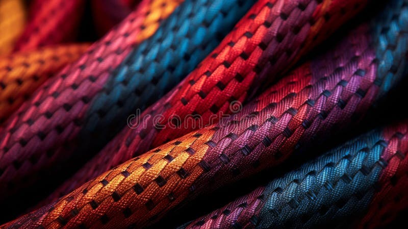 A Close Up Photo of Patterns and Textures in Fabric Weaves, with a ...