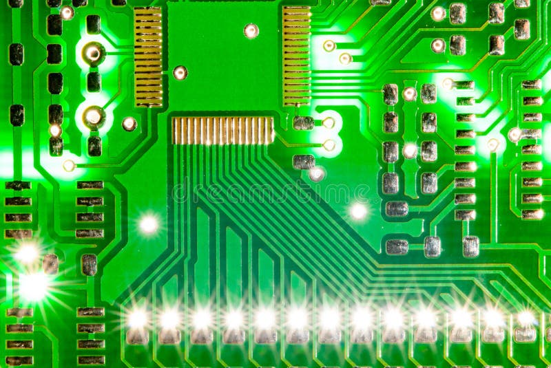 Green Printed Circuit Board, Modern PCB Design Stock Photo - Image of ... Green Printed Circuit Board, Modern PCB Design Stock Photo - Image of ...