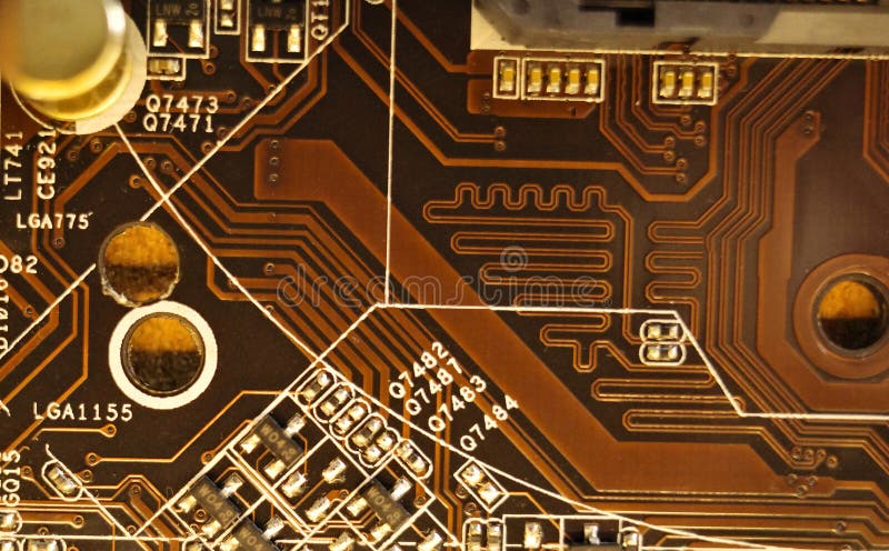 Close-up Photo of Personal Computer Motherboard Stock Photo - Image of ...