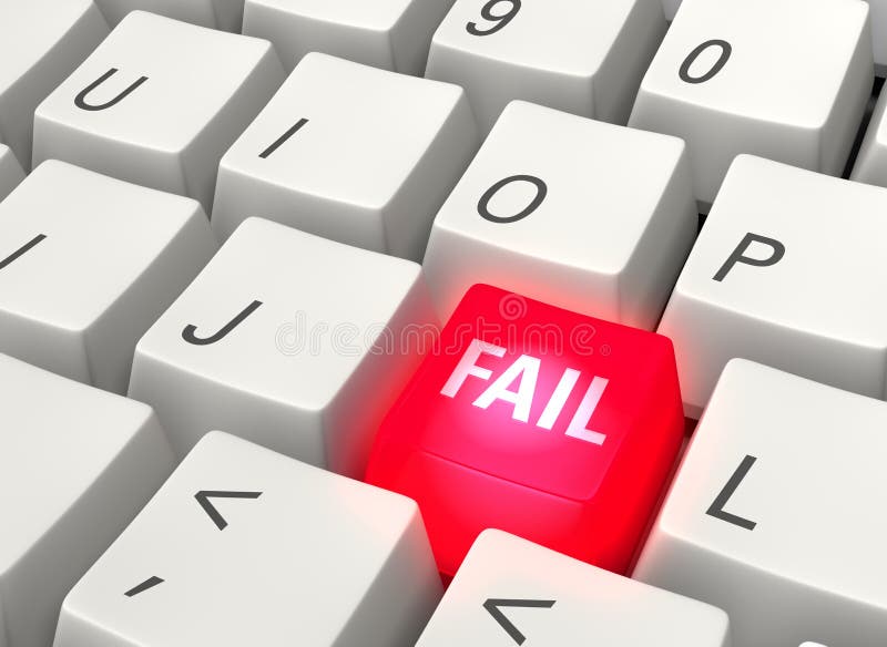 Computer Fail stock photo. Image of emergency, fail, lose - 29755328