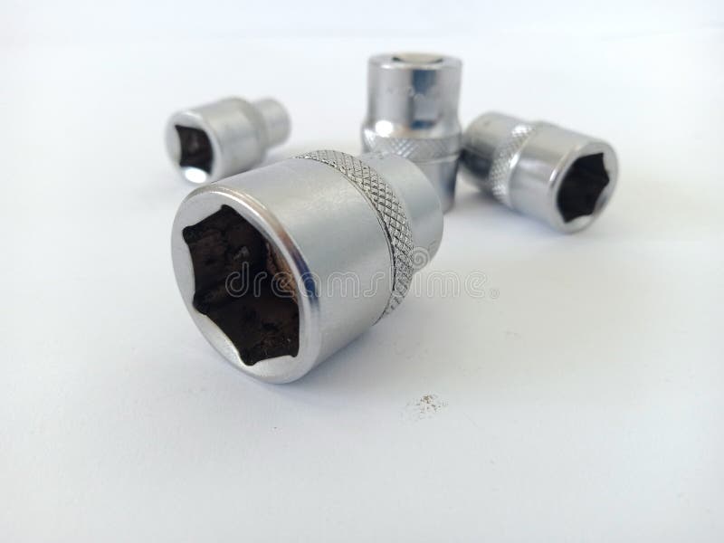 Close-up Photo of Several Socket Keys Stock Image - Image of industrial ...