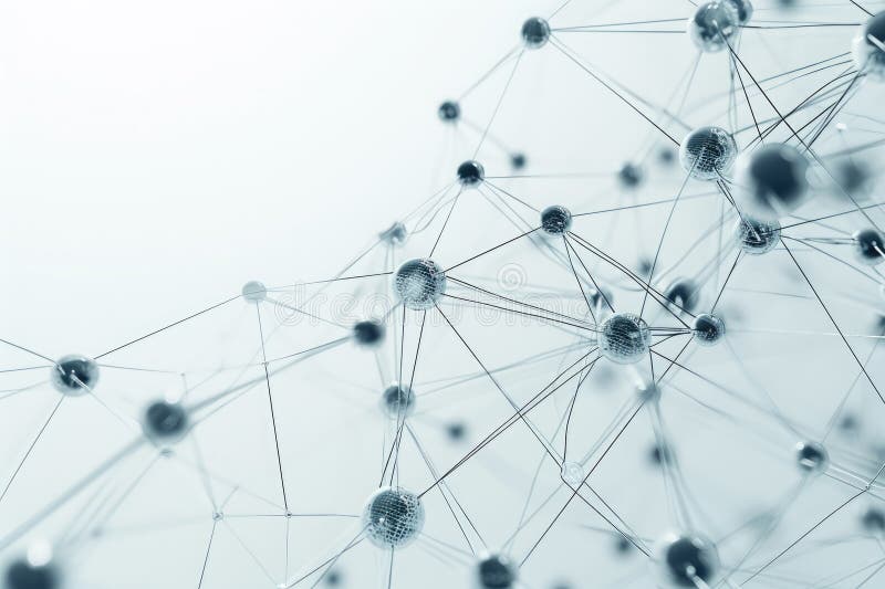 This Close Up Photo Showcases a Network with Many Connected Dots ...