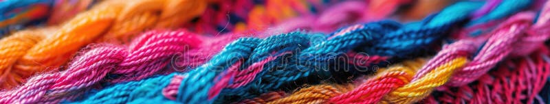 Close-Up of Multicolored Threads Stock Illustration - Illustration of ...