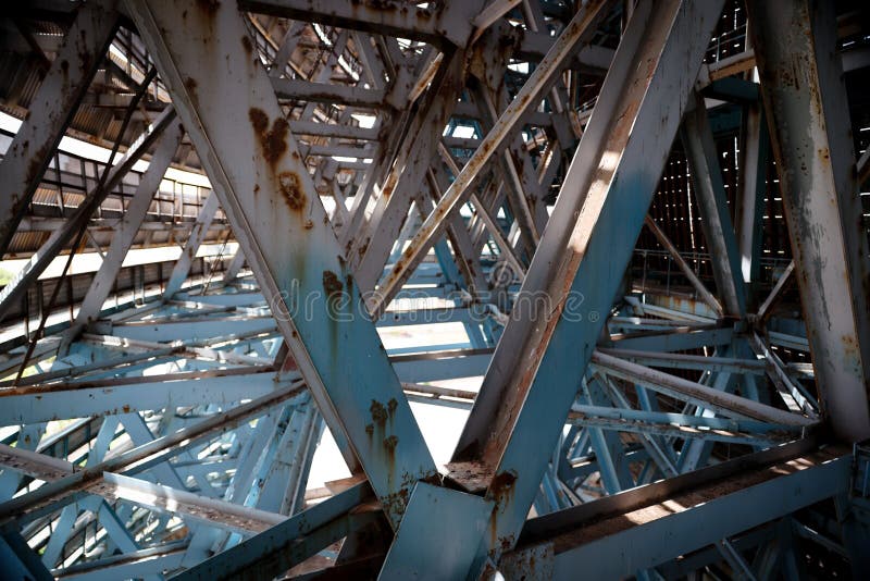 Detail of Aged Metal Structure Covered in Rust Stock Image - Image of ...