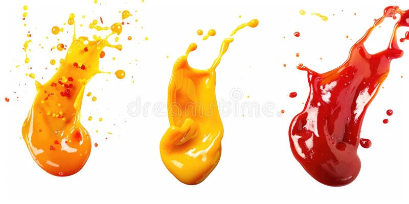 A Close-up Photo of Three Distinct Colored Liquids Stock Image - Image ...
