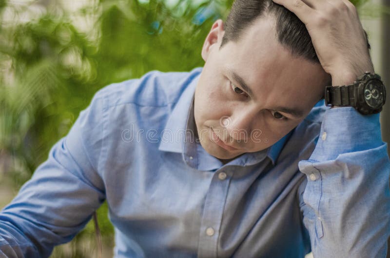 Close Up Photo of Tired Man Having Long Working Day and Needing Help ...