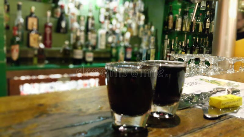 Close Up Photo of Two Absinthe in a Bar Stock Image - Image of liqueur ...