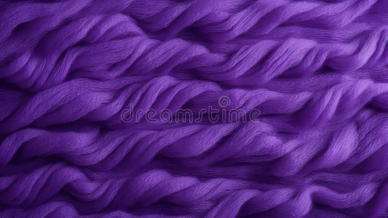 Vibrant Purple Yarn with Textured Wool Background Stock Illustration ...