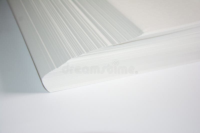 Close Up Photo of a White Paper on a White Background Stock Photo ...