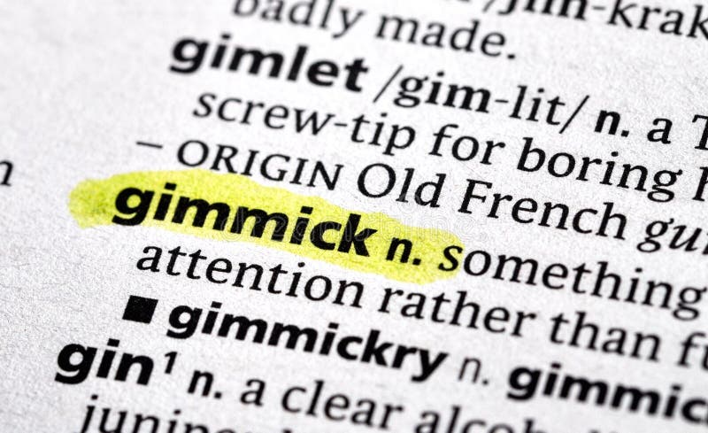 Gimmick stock photo. Image of gimmic, print, text, trick - 269842772