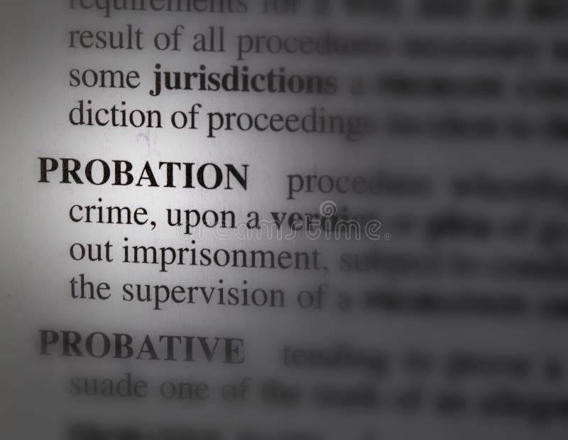 Probation stock image. Image of explanation, closeup - 310141371