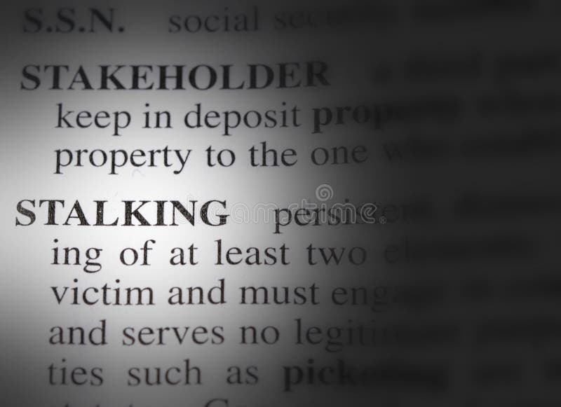 Stalking stock photo. Image of follow, stalker, word - 307874522