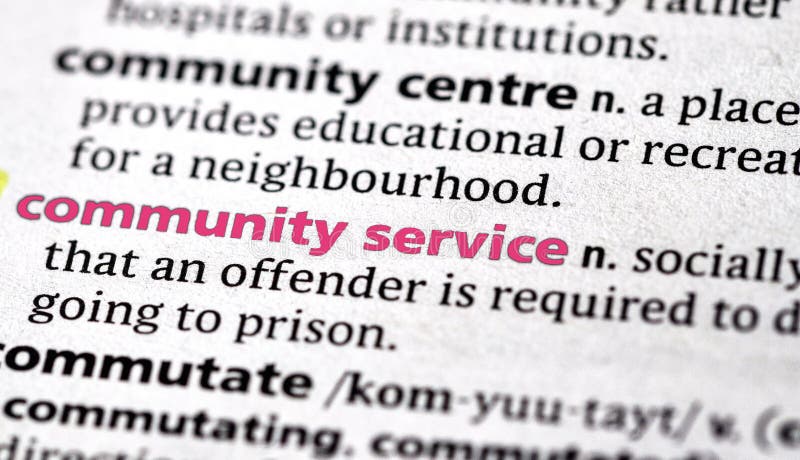 Community service stock photo. Image of words, jail - 269514926