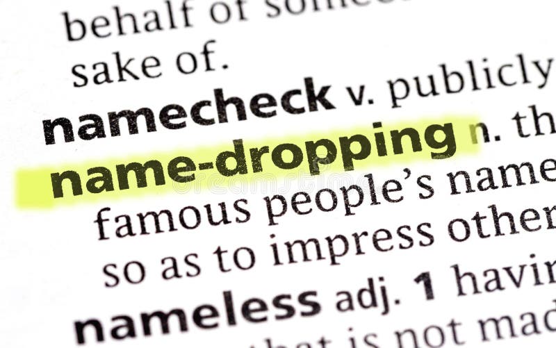 Name dropping stock image. Image of business, impress - 301402581