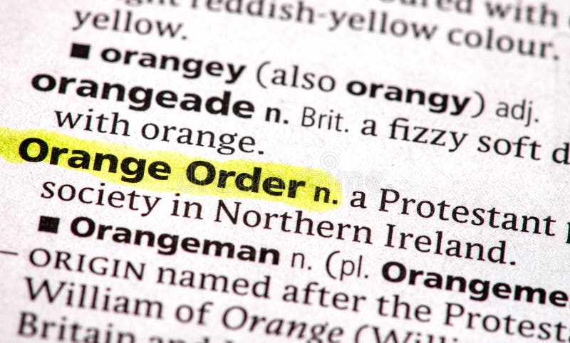 Orange order stock image. Image of protestant, catholic - 268001179