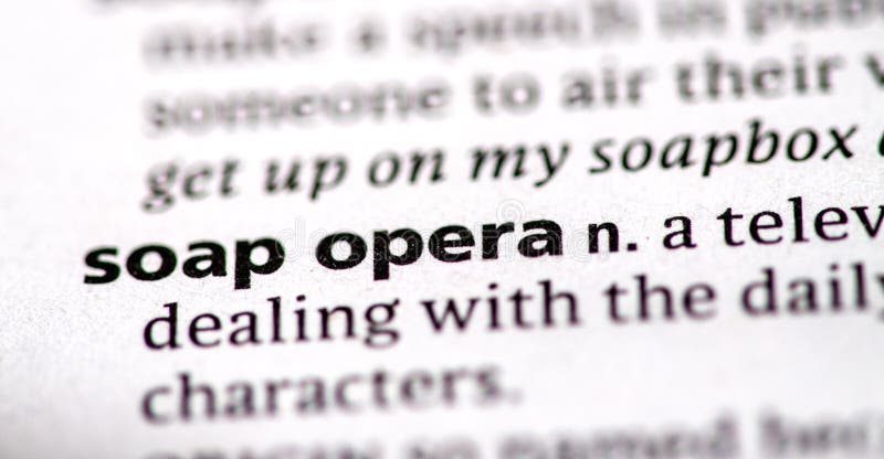 Soap opera stock image. Image of close, television, word - 273557483