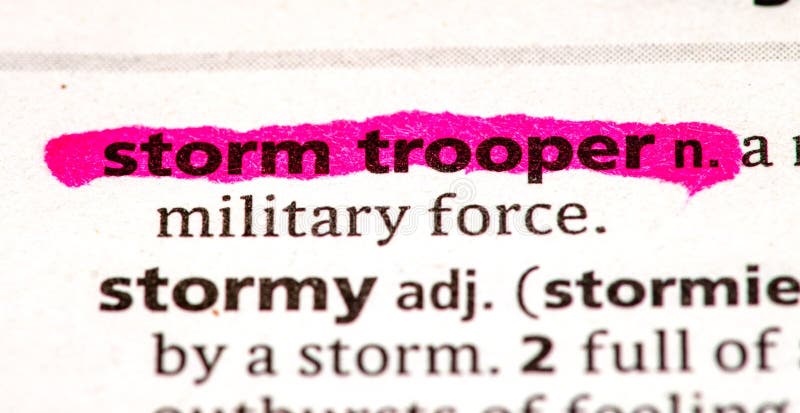 Stormtrooper stock image. Image of unit, words, military - 265182837