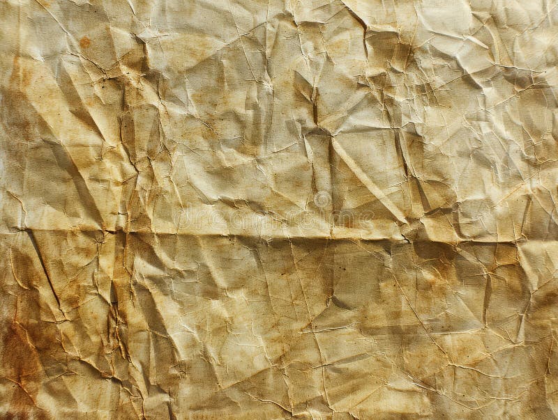 Crumpled and Stained Brown Paper Texture Stock Illustration ...