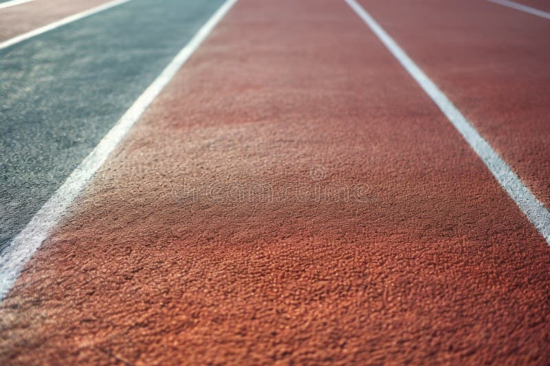 A Close-up Photograph of the Texture on a Running Track Stock ...