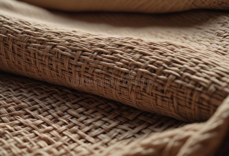 A Close-up Photograph of a Textured Linen Canvas Stock Illustration ...