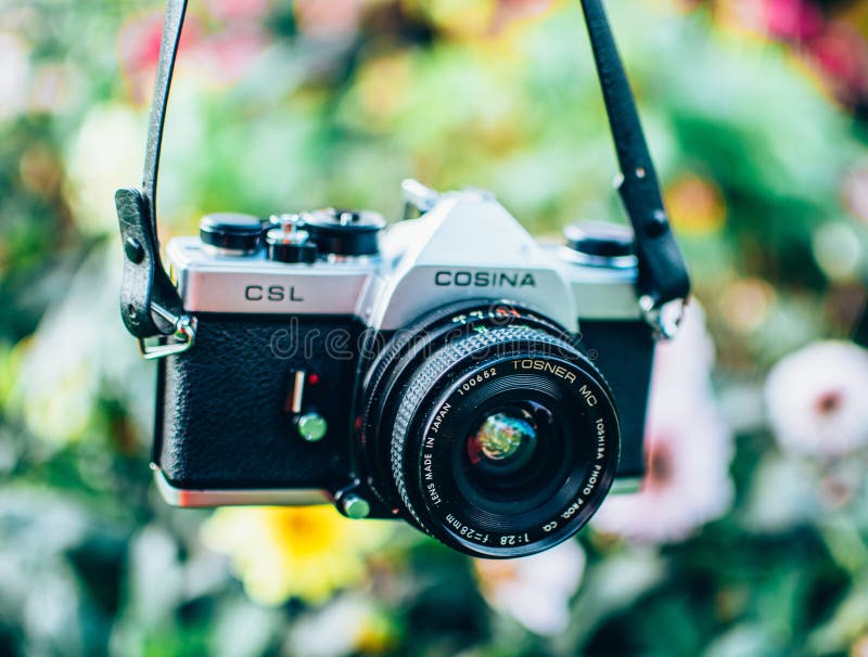 Close-Up Photography Of Camera Stock Image - Image of blur, cosina ...