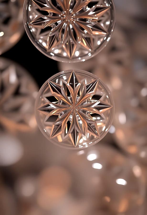 Close Up of a Glass Object on a Table Stock Illustration - Illustration ...