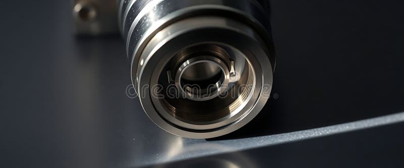 Close Up of a Metal Object on a Table Stock Illustration - Illustration ...