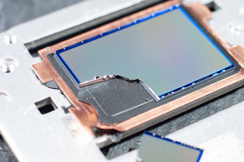 Close-up Photosensitive Element of the Camera Defect and Breakage Stock ...