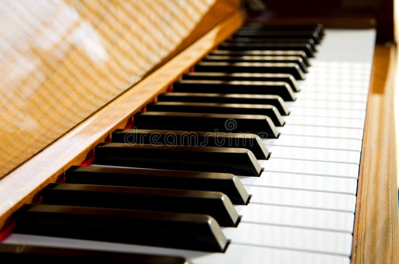 Close-up of piano keys stock photo. Image of acoustic - 39493596