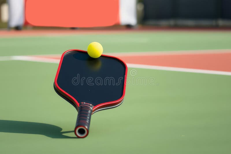 Close-up of Pickleball Paddle Stock Illustration - Illustration of ...