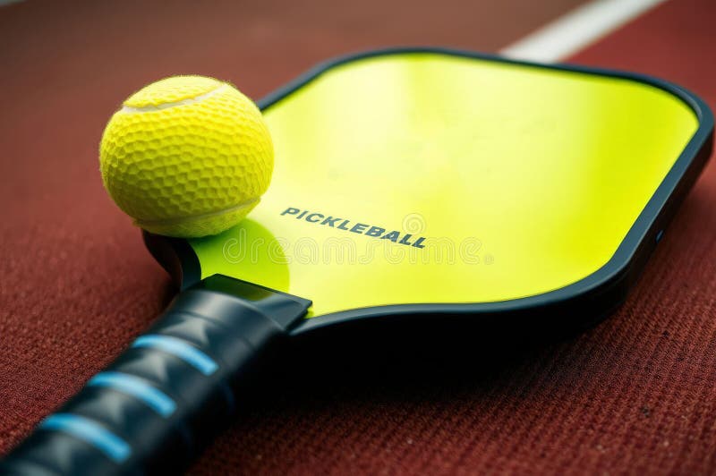 Close-Up of Pickleball Paddle Stock Illustration - Illustration of ...