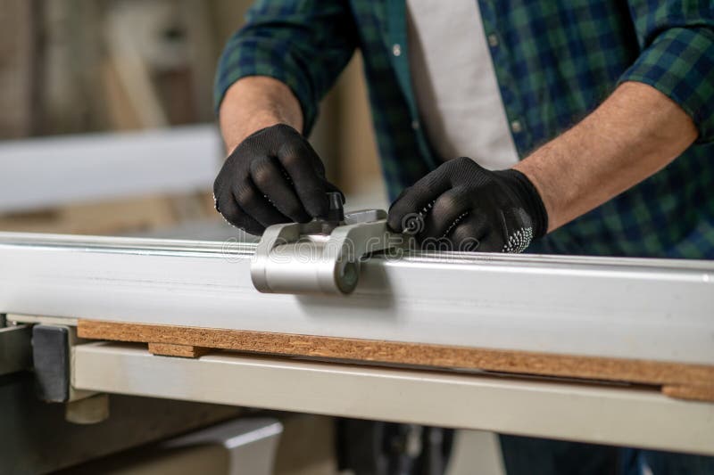 Close Up Picture of Carpenter Hewing the Wood Stock Image - Image of ...