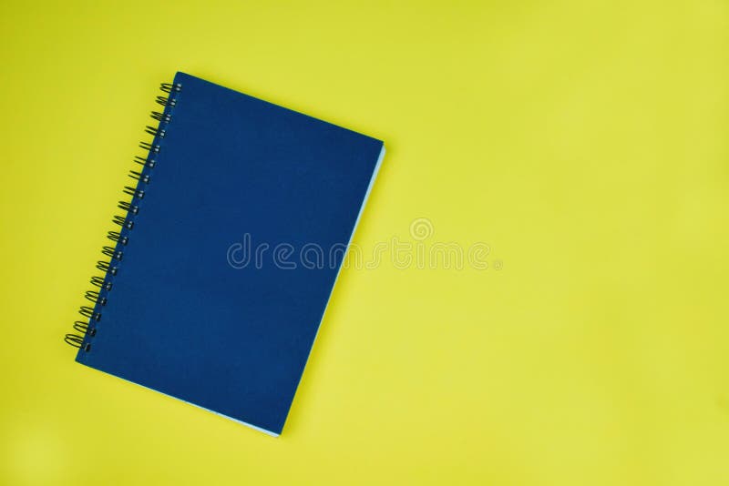 Close Up Picture of a Completely Blue Colored Normal Diary before ...