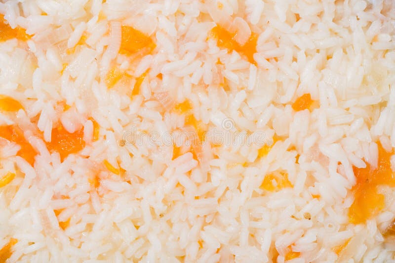 Close-up Picture of Cooked White Rice, Top View Stock Image - Image of ...