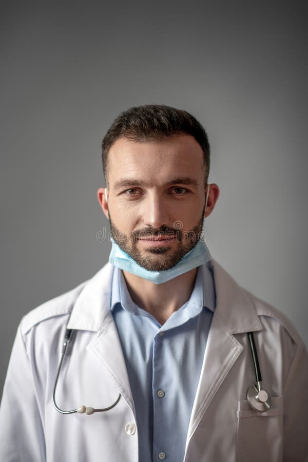 Close Up Picture of a Handsome Doctor Stock Image - Image of person ...