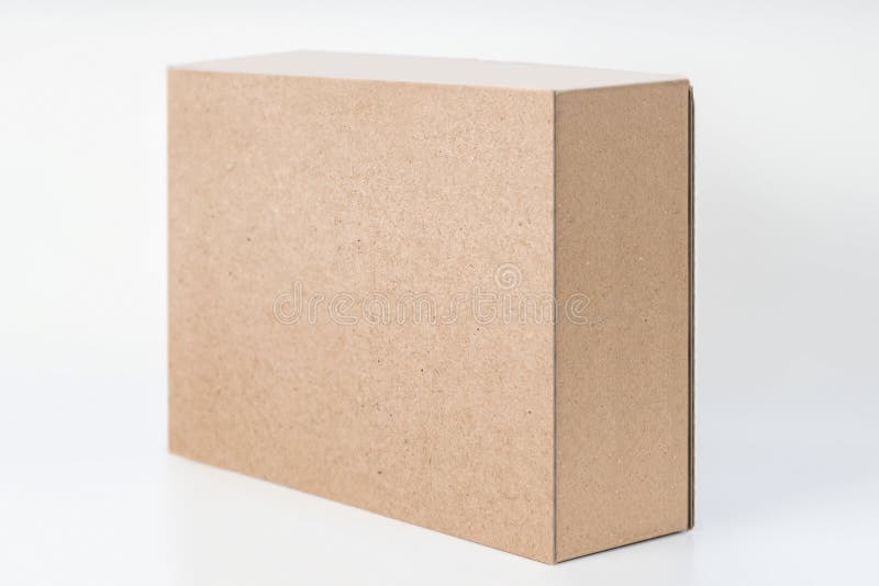 Close Up Picture of a Large Brown Box Stock Photo - Image of packed ...
