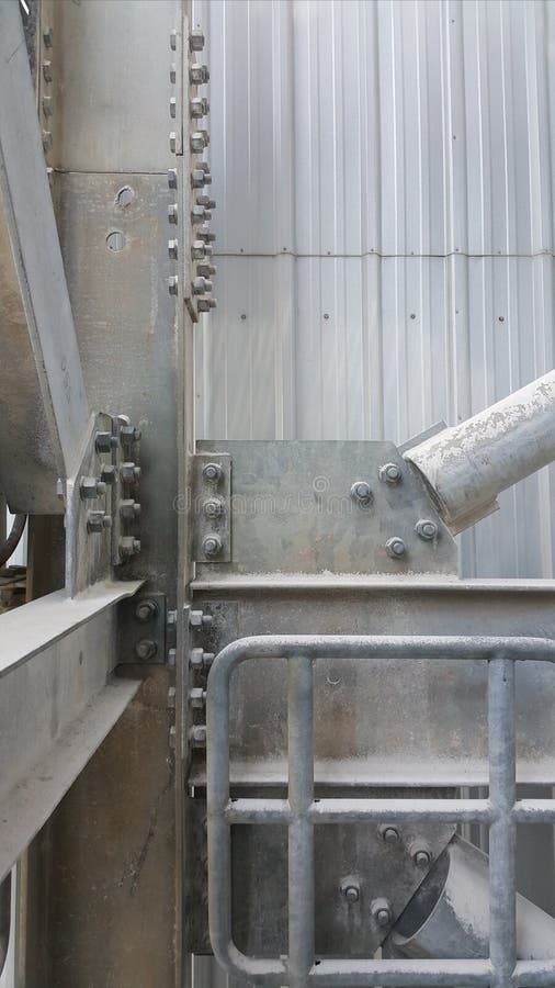 Close Up Picture, Steel Beam Construction Stock Photo - Image of ...